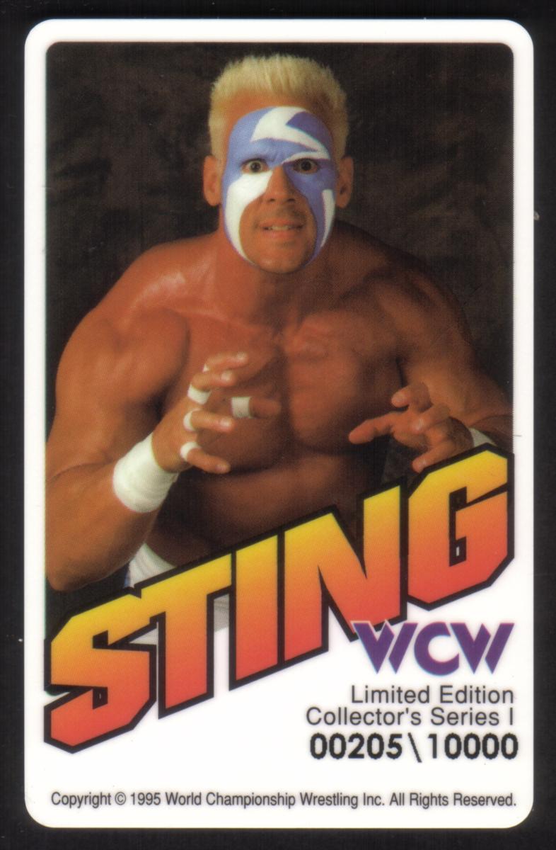 WCW Sting Phone Card 1995 – PW Catalog