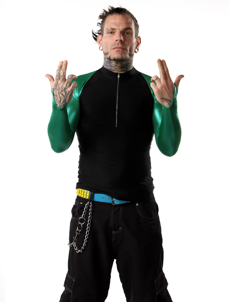 Jeff Hardy Green Spandex Zip Up – PW Catalog