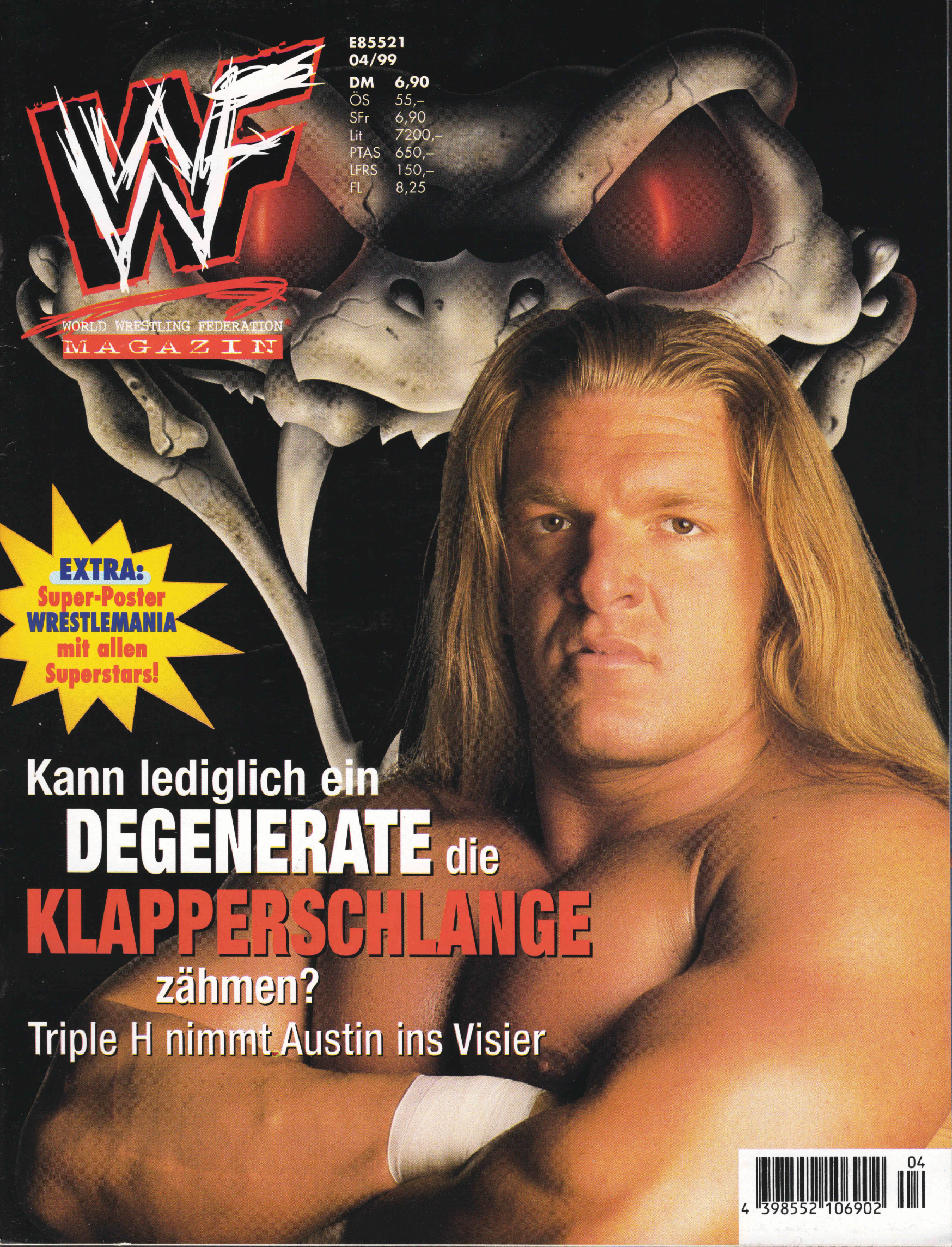 WWF Magazine April 1999 from Germany – PW Catalog