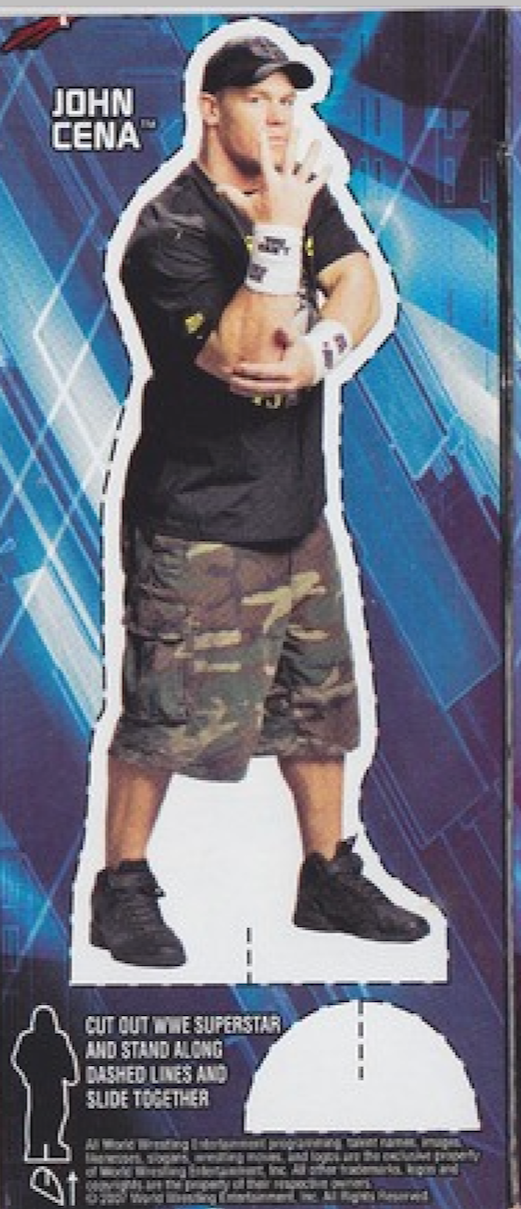 John Cena 2007 WWE Ice Cream Cut-out Unilever – PW Catalog