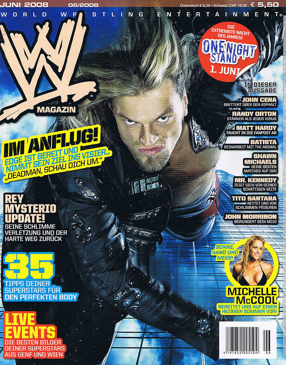 WWE Magazine June 2008 from Germany – PW Catalog