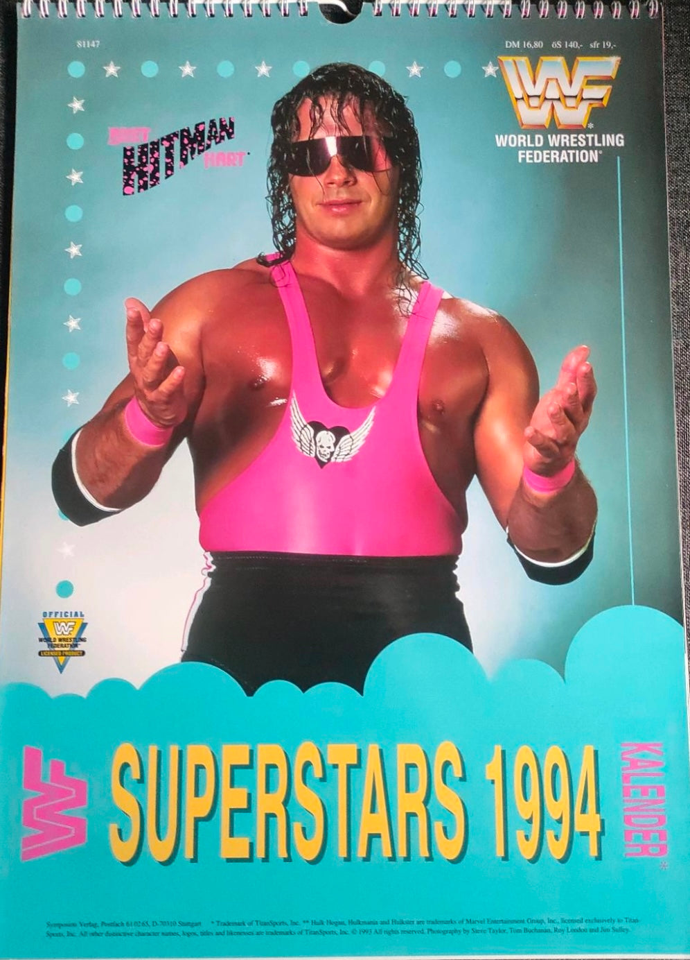 WWF Superstars 1994 Calendar from Germany – PW Catalog