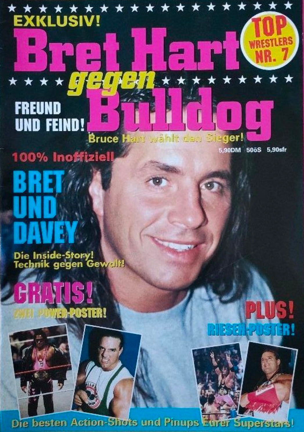 Top Wrestlers #7 Bret Hart vs. British Bulldog Germany – PW Catalog