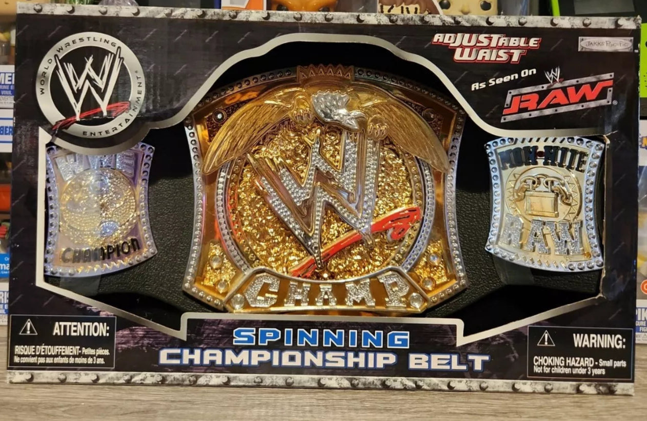 WWE Spinning championship belt by Jakks Pacific – PW Catalog