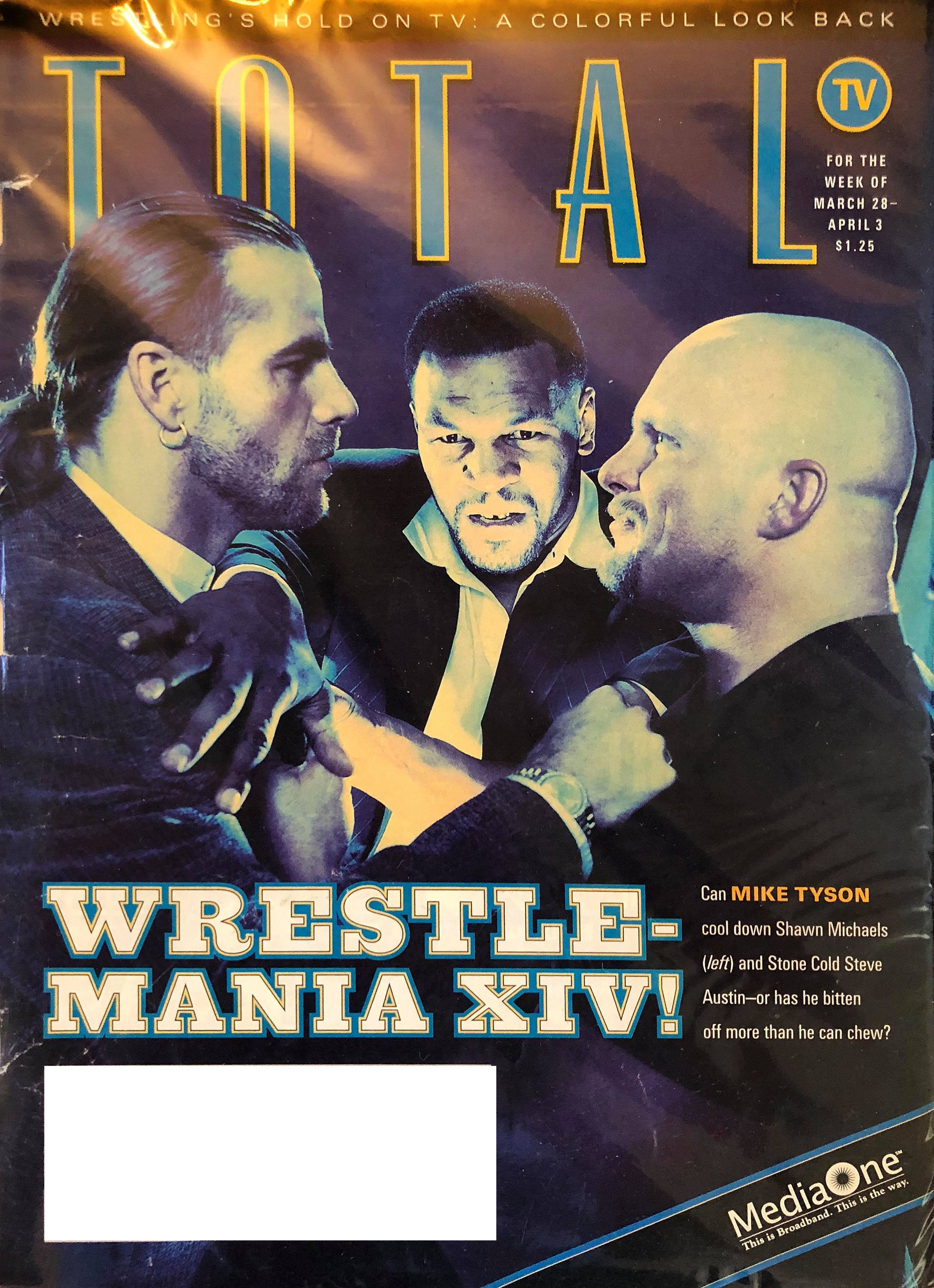 Total TV 1998 Mike Tyson, HBK, Stone Cold – PW Catalog