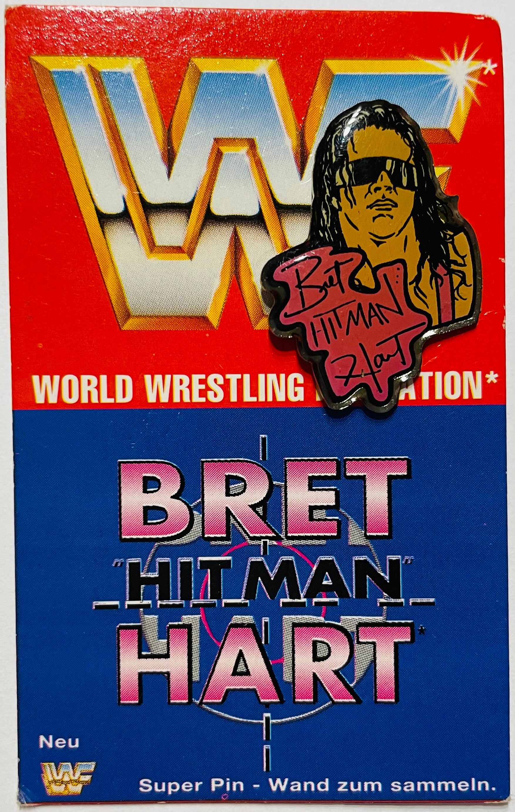 Bret Hart Pin series 2 from Germany 1993 – PW Catalog