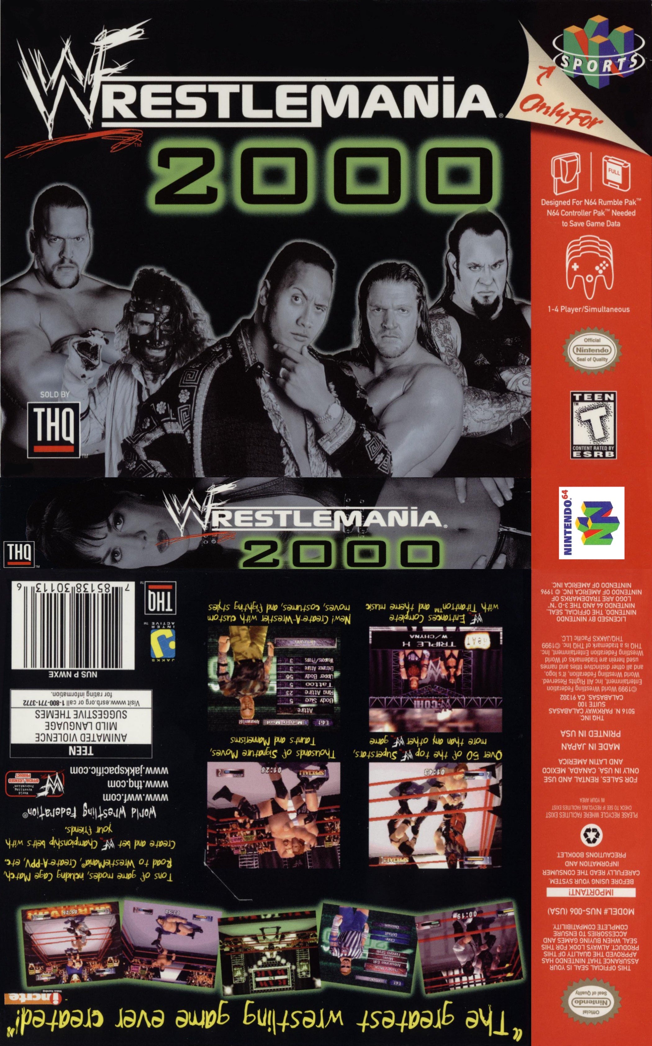 WWF WrestleMania 2000 (video game) – PW Catalog