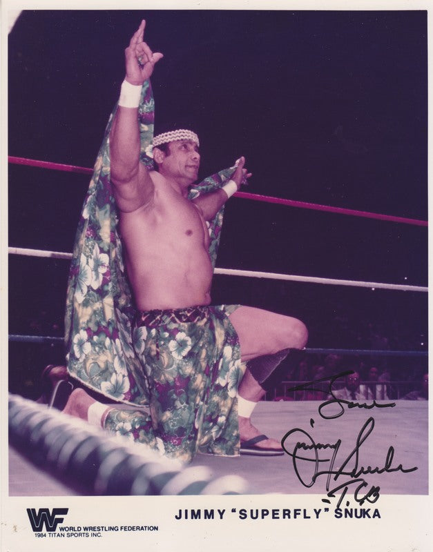 1984 Jimmy"Superfly" Snuka(signed) color – PW Catalog