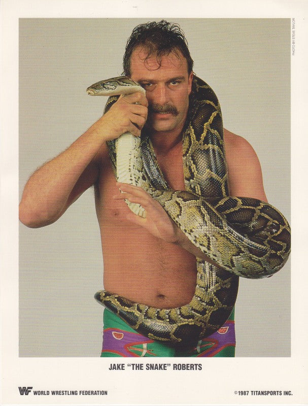 1987 Jake "The Snake" Roberts color – PW Catalog