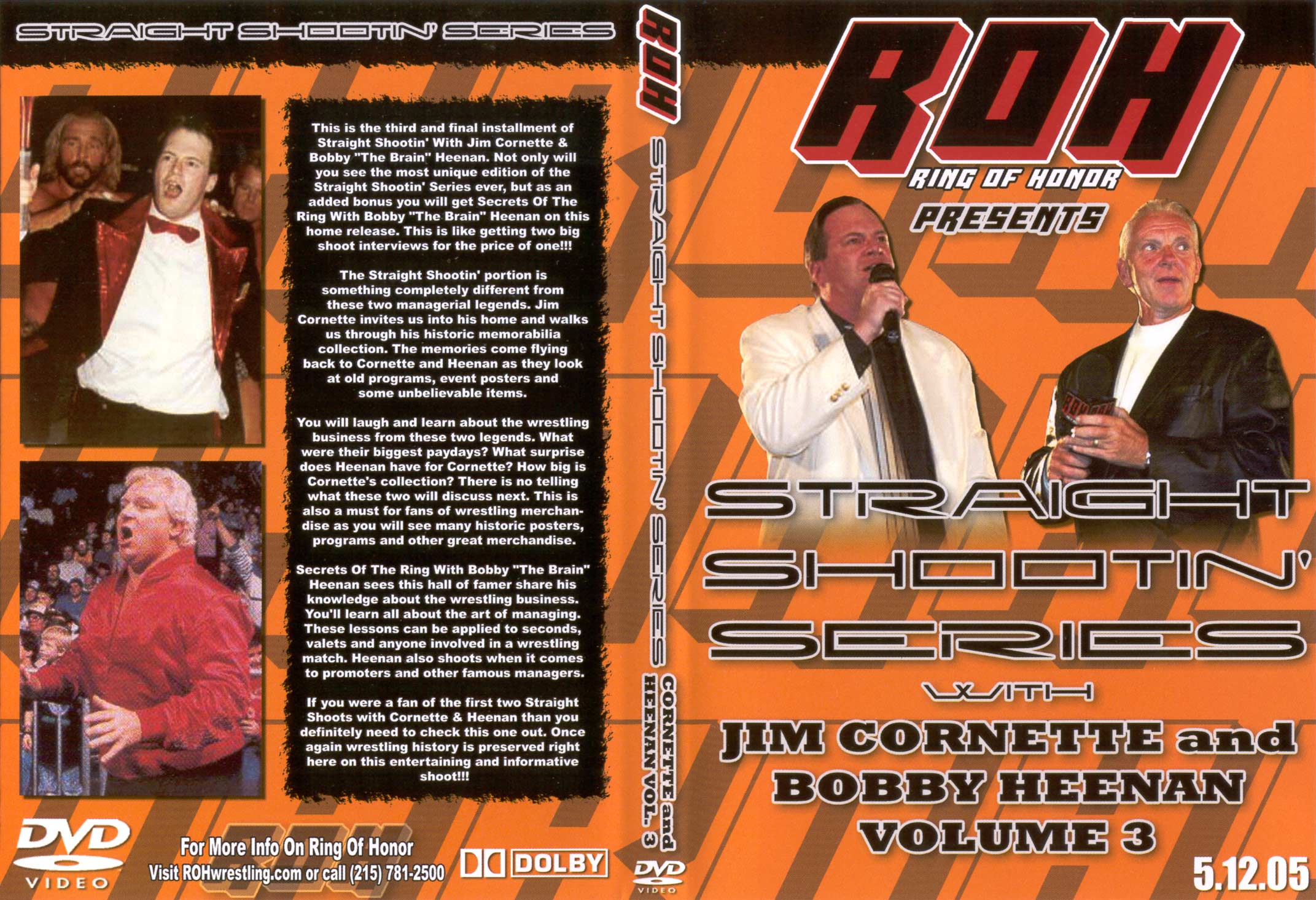 straight shootin series with jim cornette and bobby heenan volume 3 ...