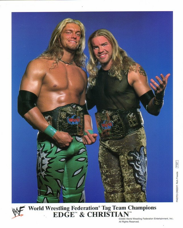 2000 WWF TAG TEAM CHAMPIONS Edge , Christian P621 color – PW Catalog