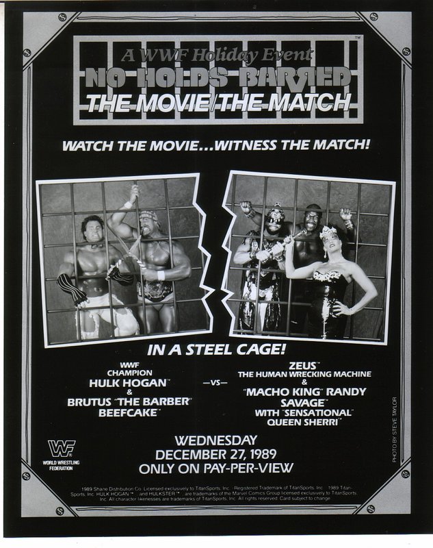 1989 No Holds Barred: Macho King/Zues vs. Hulk/Beefcake – PW Catalog