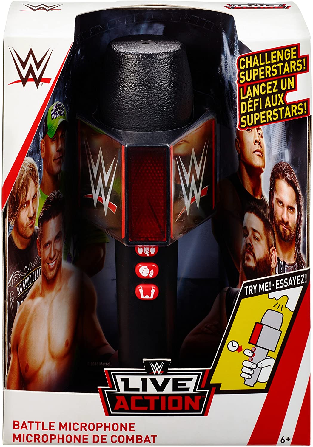WWE Microphone John Cena the Rock MIz Seth Rollins – PW Catalog