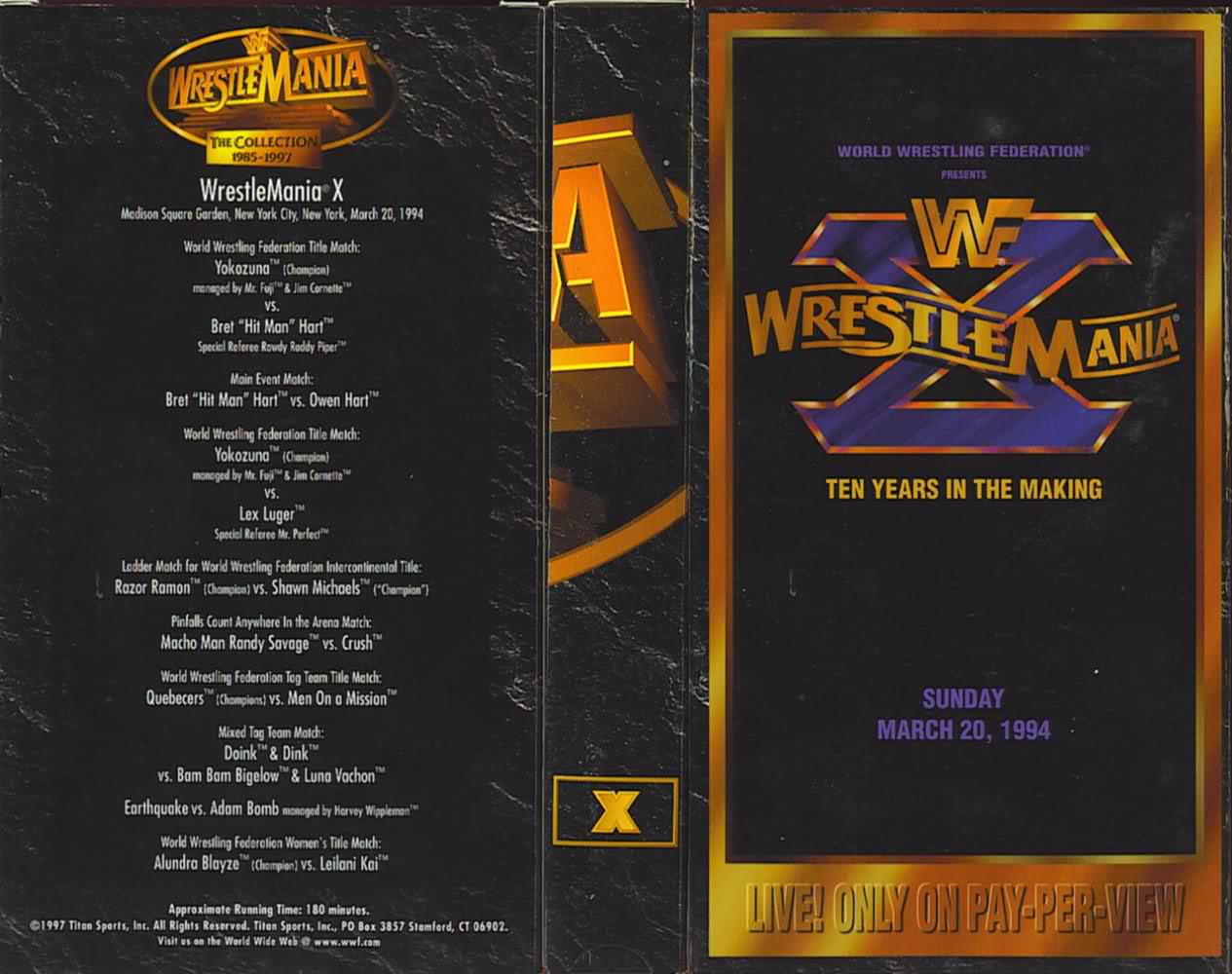 wrestlemania the collection 1985-1997 wrestlemania x – PW Catalog