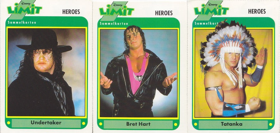 1993 Disney Limit Magazine WWF Heroes subset (3) (RARE Germany) Ex app ...