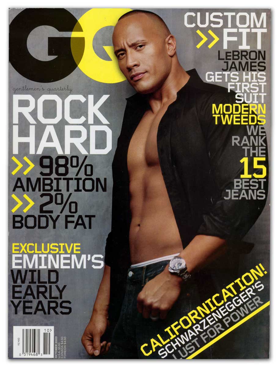 GQ October Magazine 2003 – PW Catalog