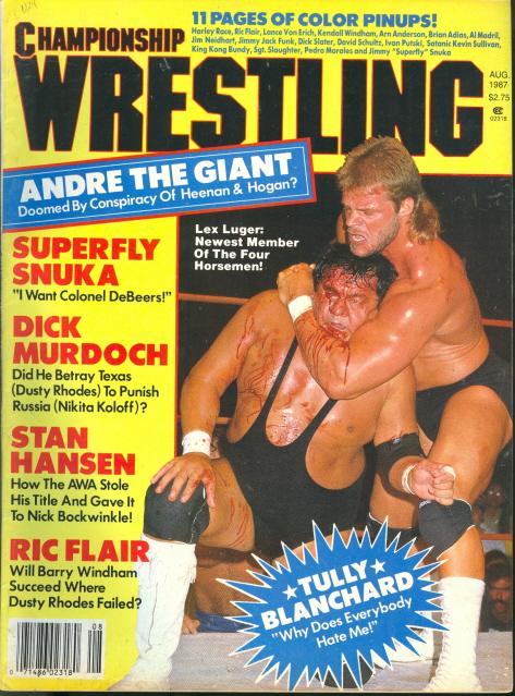 Championship Wrestling August 1987 – PW Catalog