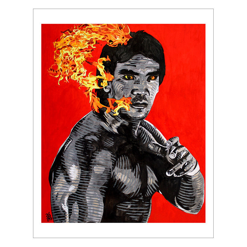 Ricky The Dragon Steamboat 11 x 14 Rob Schamberger Art Print – PW Catalog