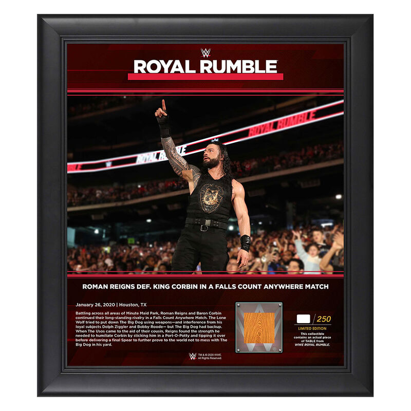 Roman Reigns Royal Rumble 2020 15x17 Limited Edition Plaque – PW Catalog