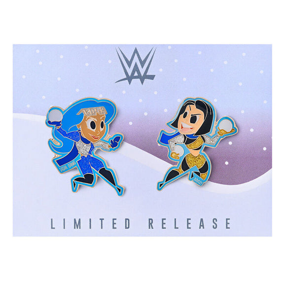 Sasha Banks & Bayley Snowball Fight Limited Edition Pin Set – PW Catalog