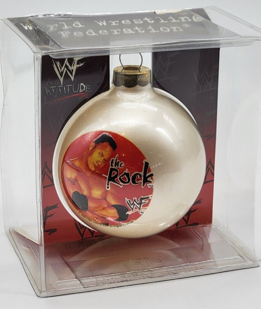 WWF The Rock Christmas Ornament 1999 – PW Catalog
