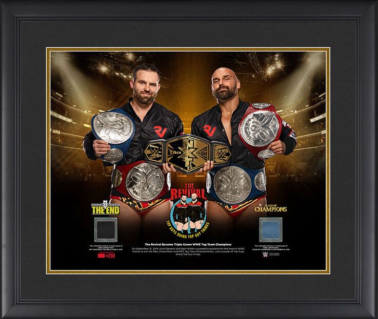 The Revival Triple Crown Tag Team Champions 20 x 24 Commemorative Plaq ...