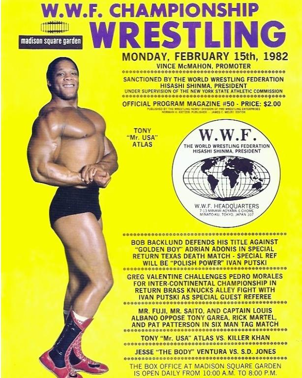 WWF Program MSGFebruary 1982 – PW Catalog