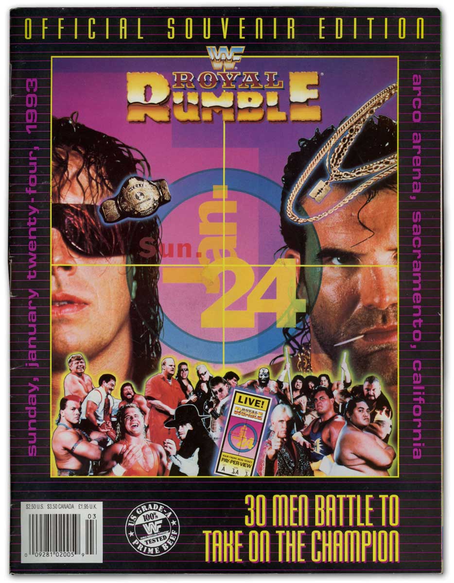 WWF Program Royal Rumble 1993 – PW Catalog