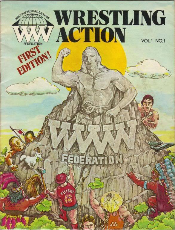 WWWF wrestling action Volume 1 number 1 – PW Catalog