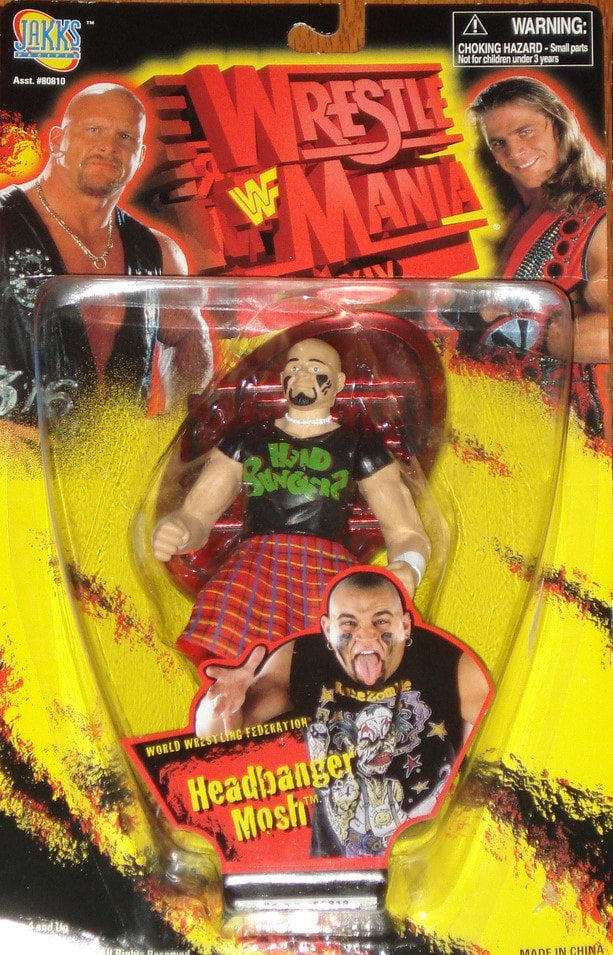 1998 WWF Jakks Pacific WrestleMania XIV Headbanger Mosh – PW Catalog