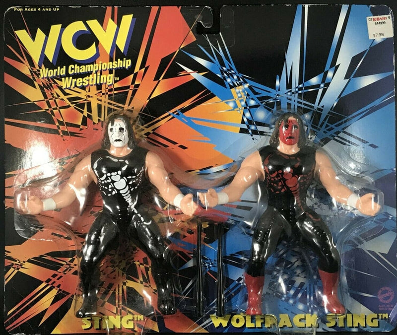 WCW OSFTM Collectible Wrestlers [LJN Style] Multipack: Sting & Wolfpac ...